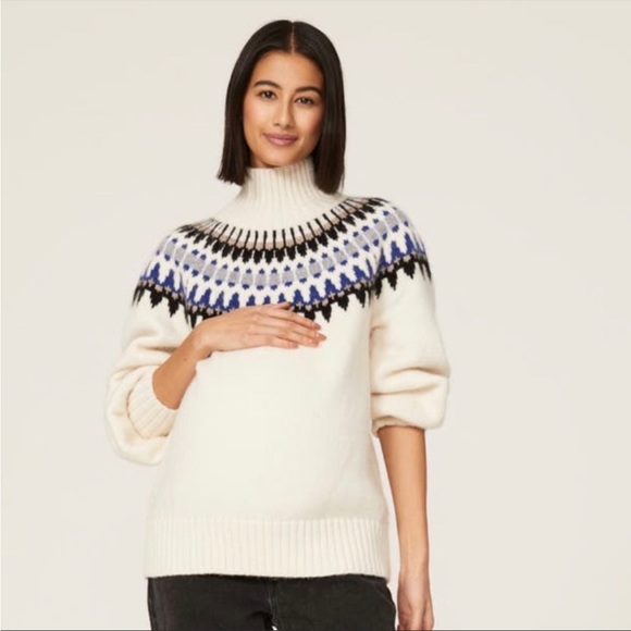 Hatch | Sweaters | Hatch Maternity Fair Isle Alpaca Wool Sweater | Poshmark